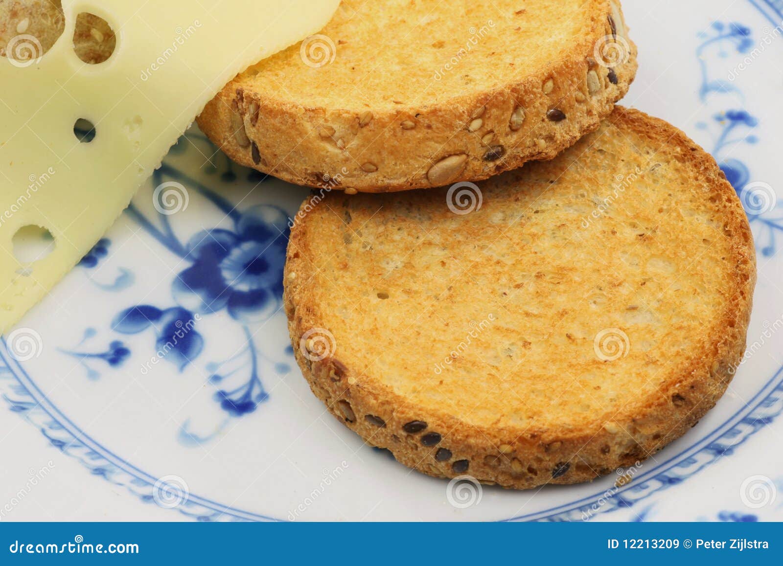 Dutch Toast (beschuit) with Cheese Stock Image - Image of crust, round ...