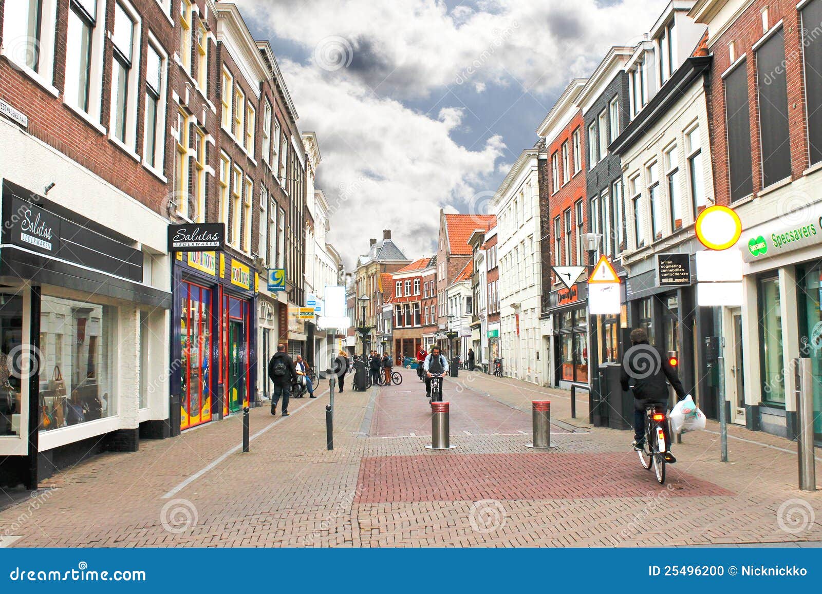 In the Dutch Town of Gorinchem . Editorial Image - Image of historic ...