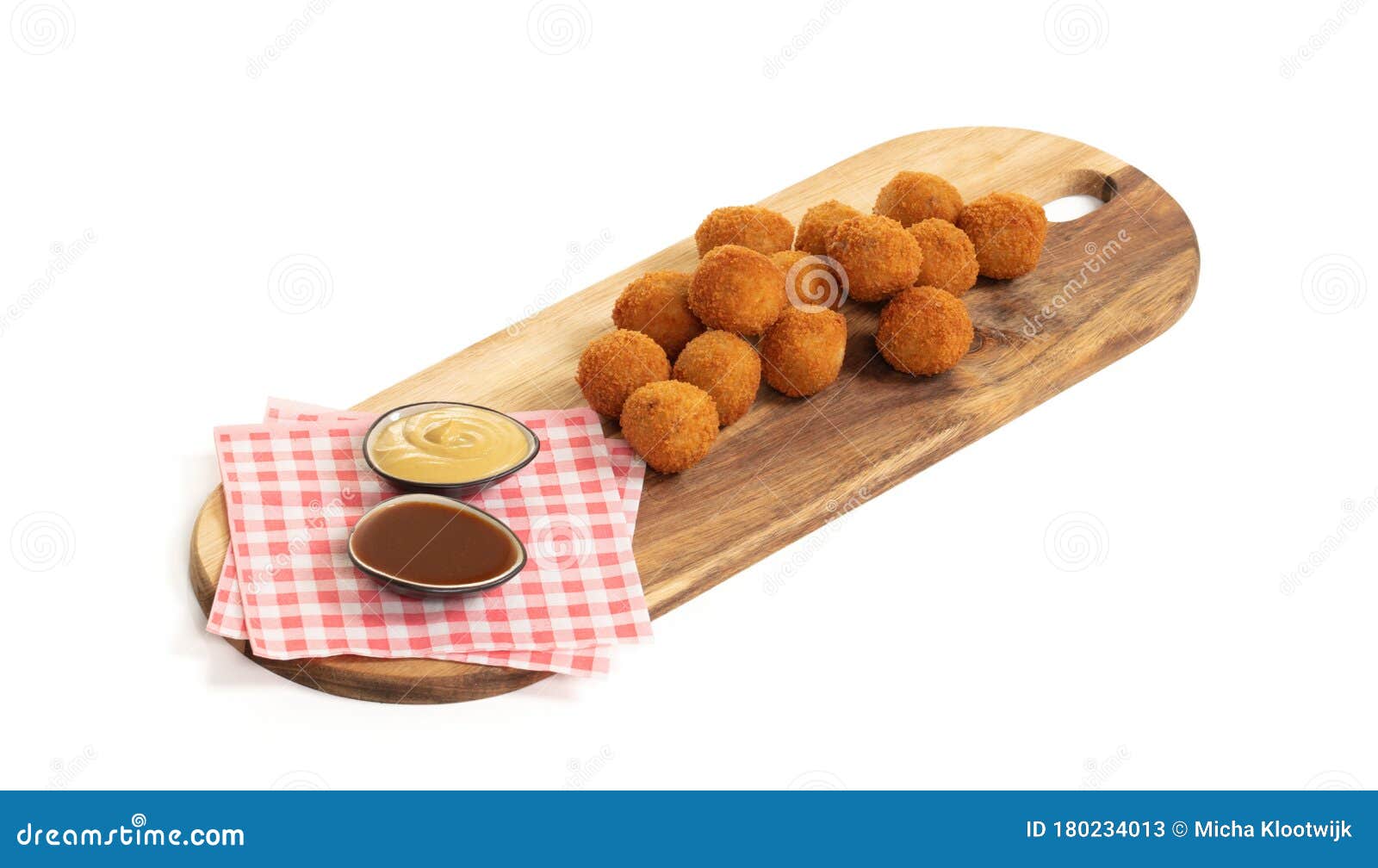 Dutch Traditional Snack Bitterbal on a Serving Board Stock Image ...