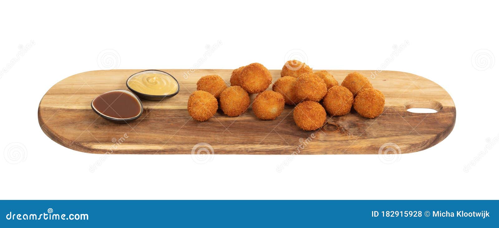 Dutch Traditional Snack Bitterbal on a Serving Board Stock Photo ...
