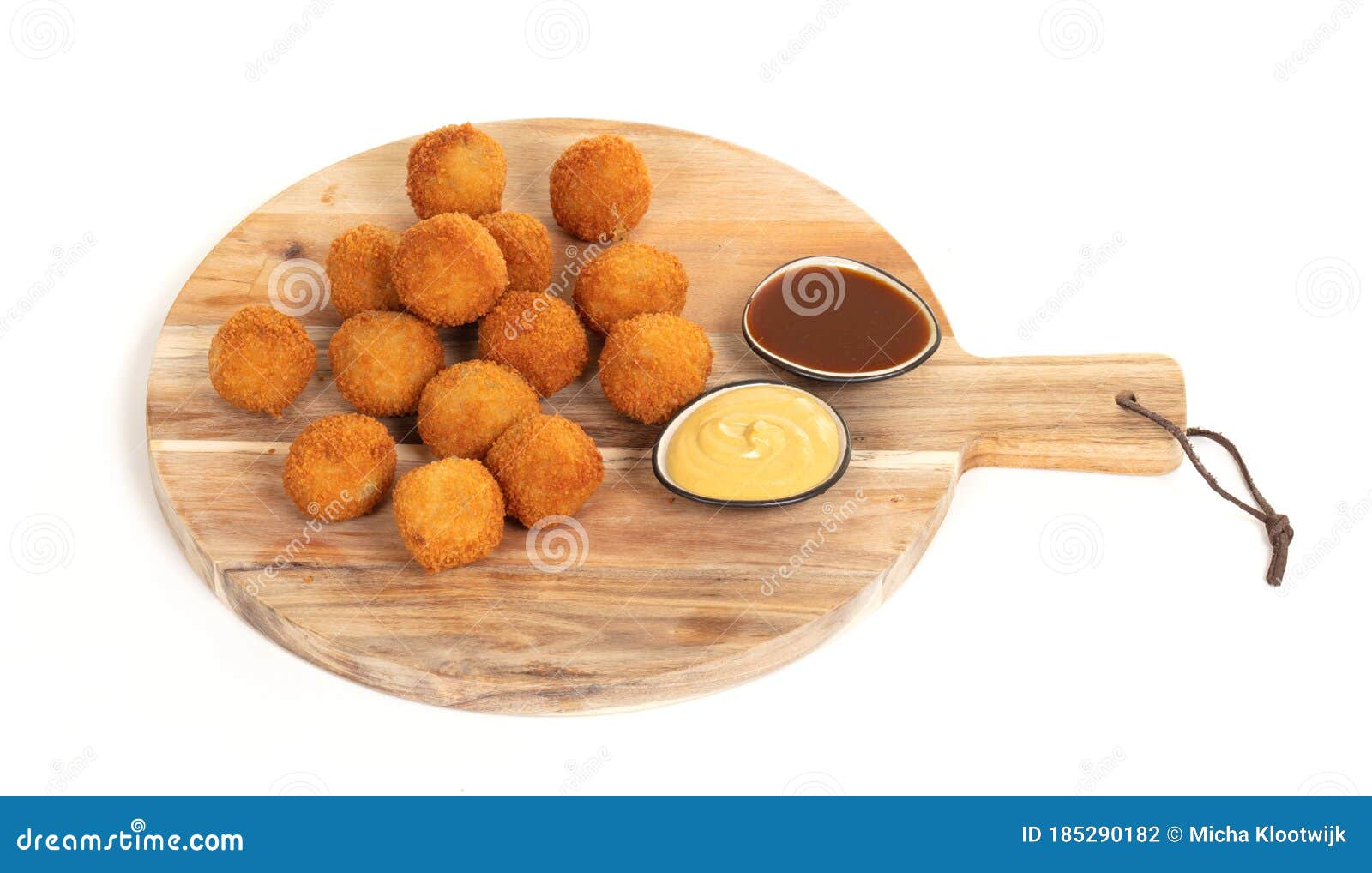Dutch Traditional Snack Bitterbal on a Serving Board Stock Photo ...