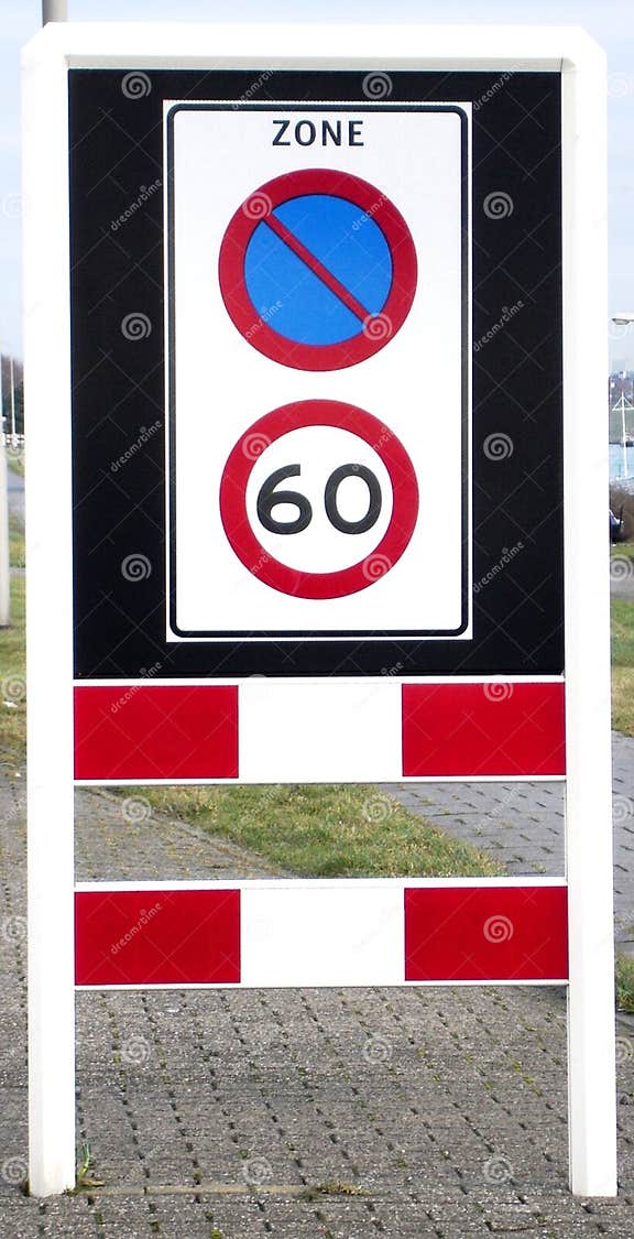 Dutch traffic sign stock image. Image of sign, zone, colors - 7518371
