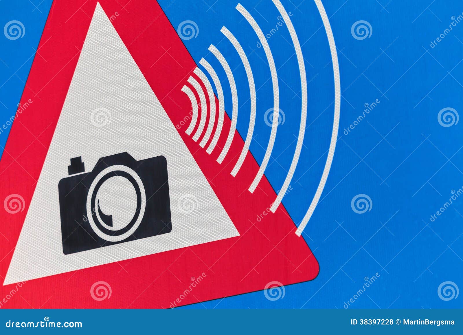 Dutch Traffic Sign with Speed Camera Warning Stock Photo - Image of ...