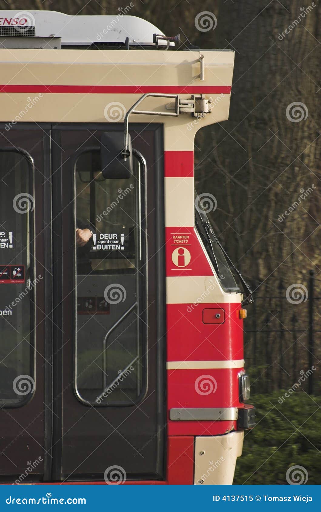 Dutch Tram Side View Picture. Image: 4137515
