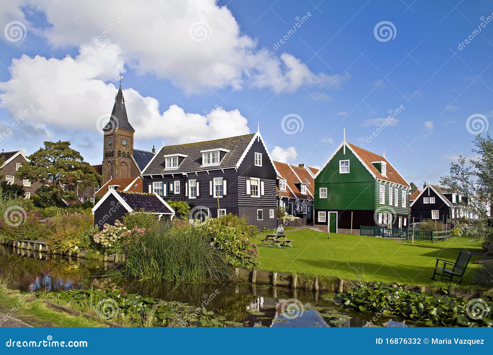 Dutch Village stock photo. Image of architecture, landscape - 16876332