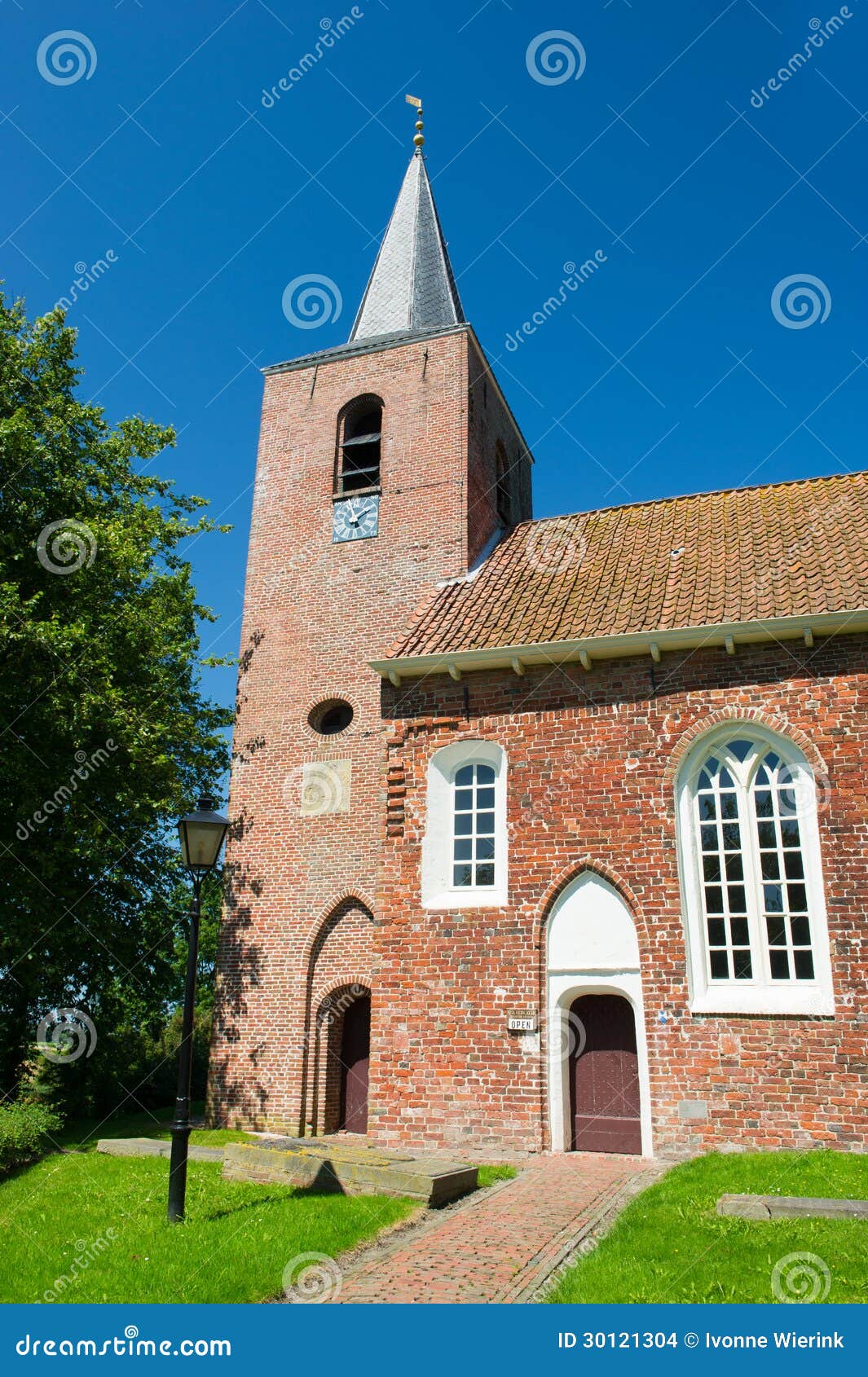 Dutch church stock photo. Image of sunshine, landscape - 30121304