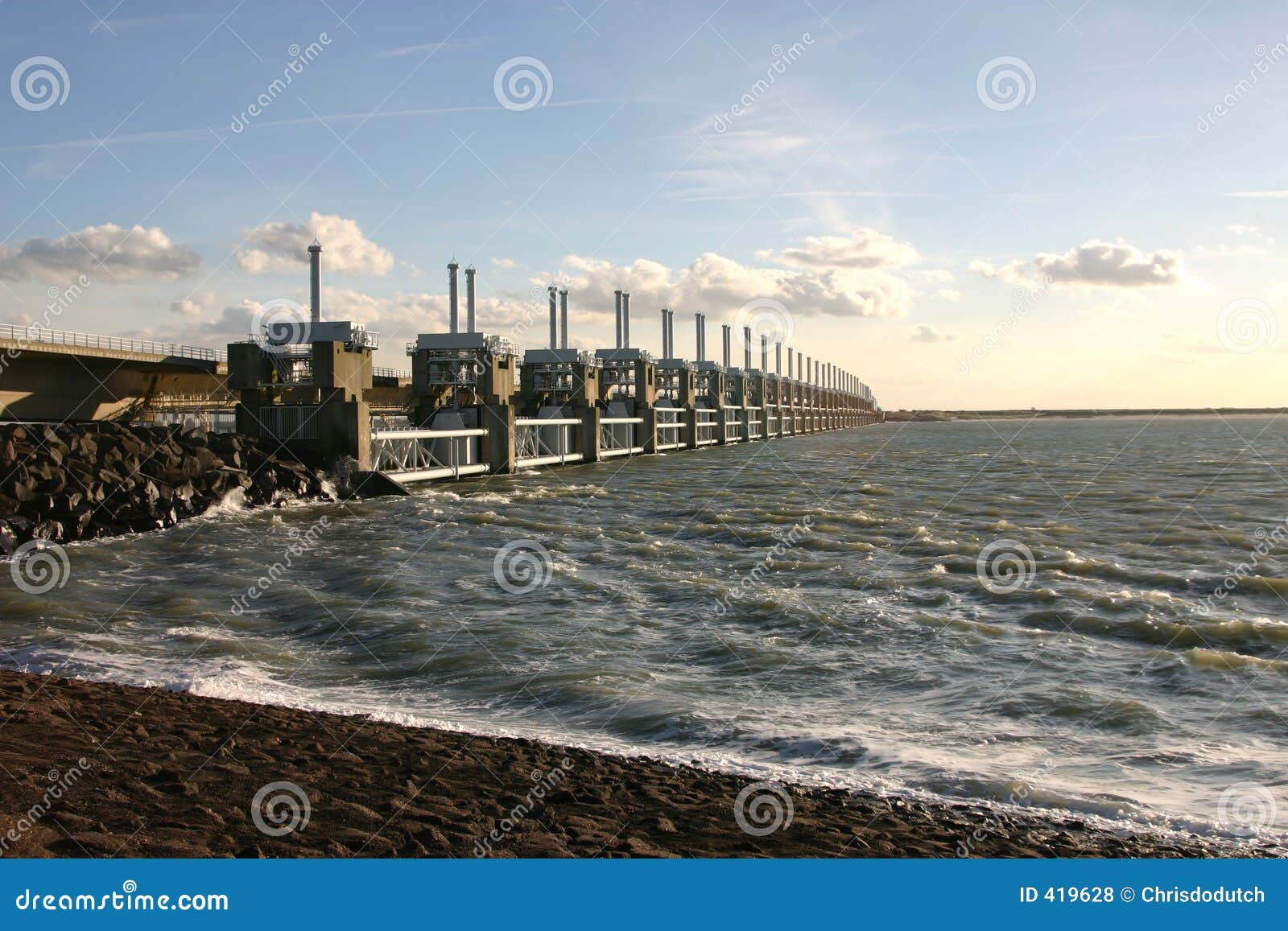 Dutch Waterworks stock photo. Image of holland, flooding - 419628