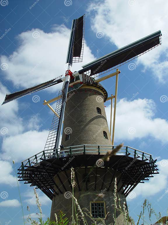 Dutch windmill stock image. Image of grind, clouds, netherlands - 9735