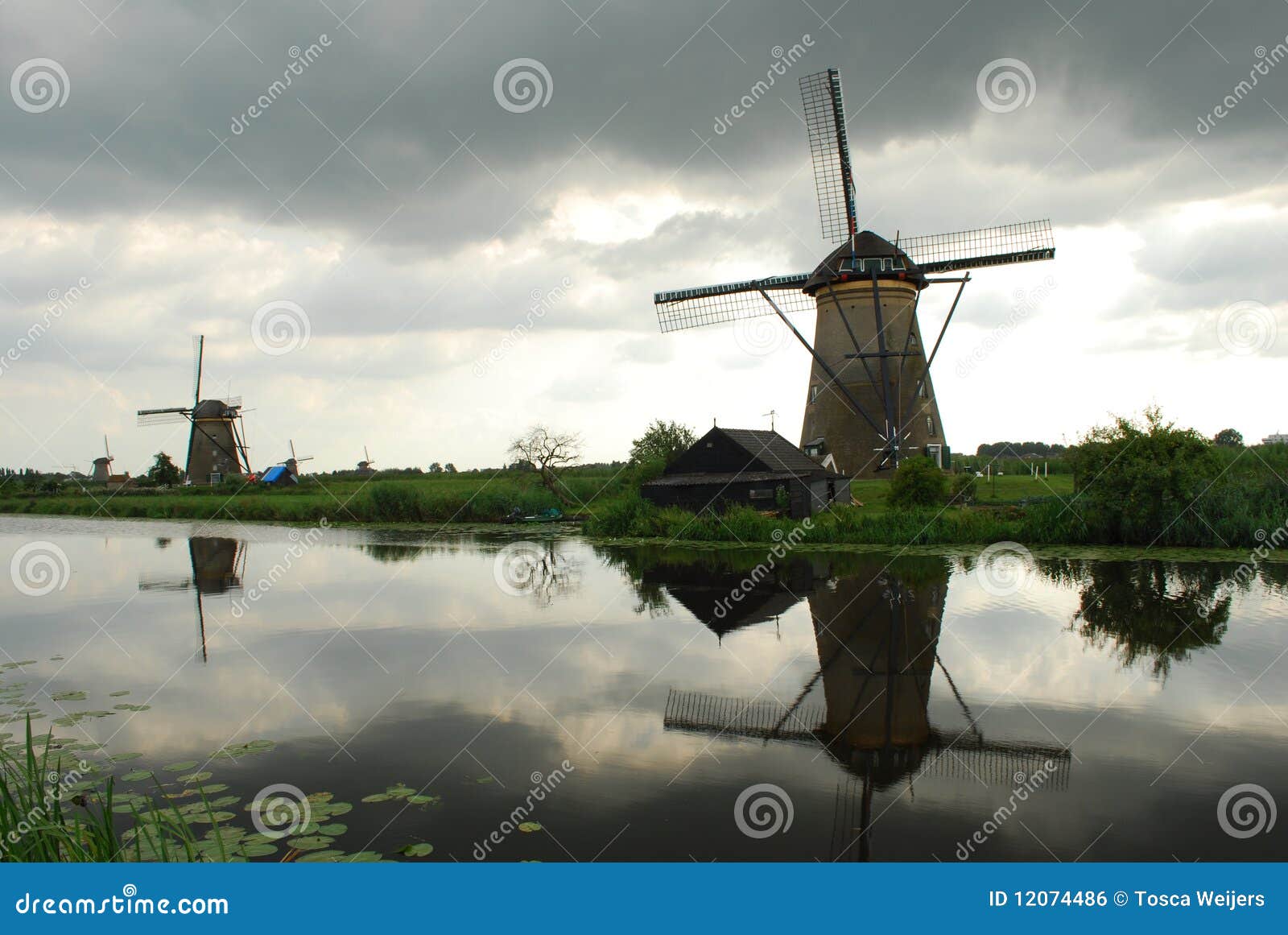 Dutch windmill stock photo. Image of culture, environmental - 12074486