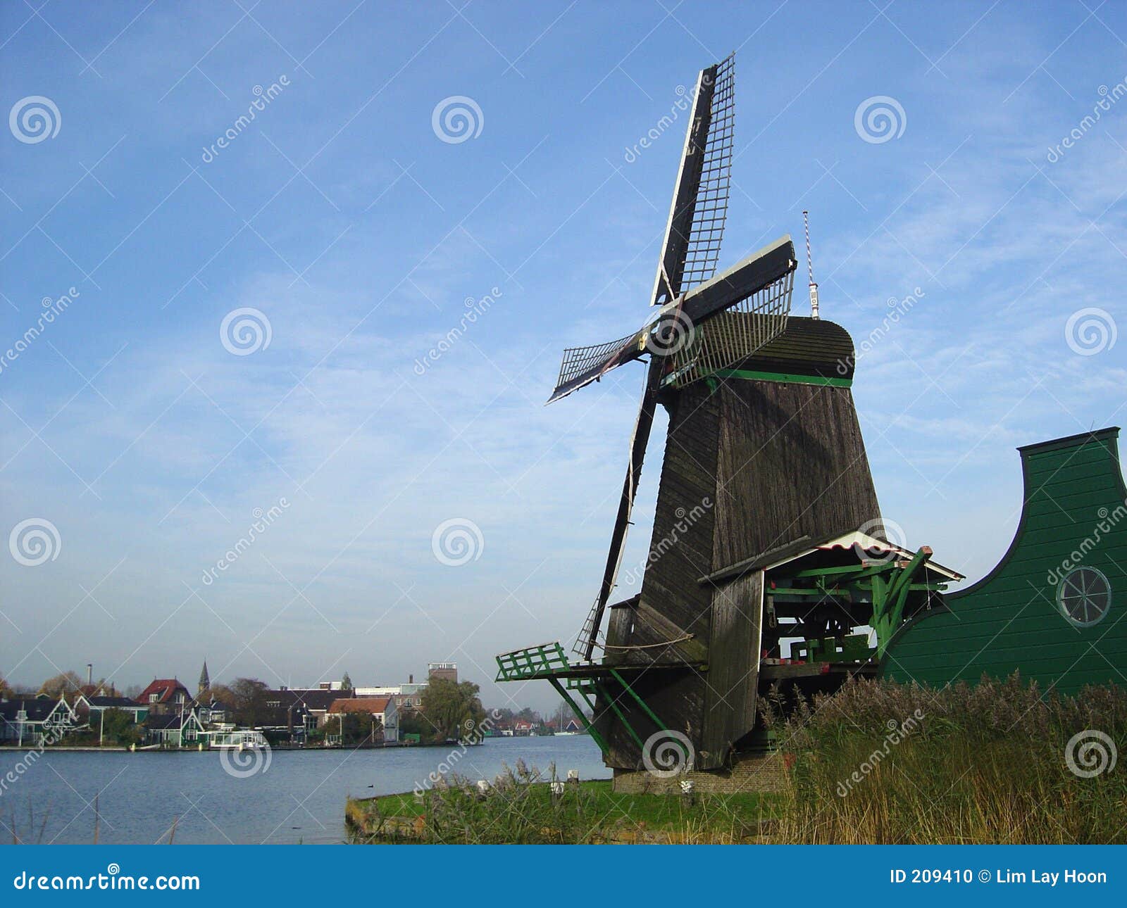 Dutch windmill stock photo. Image of rotation, airstream - 209410
