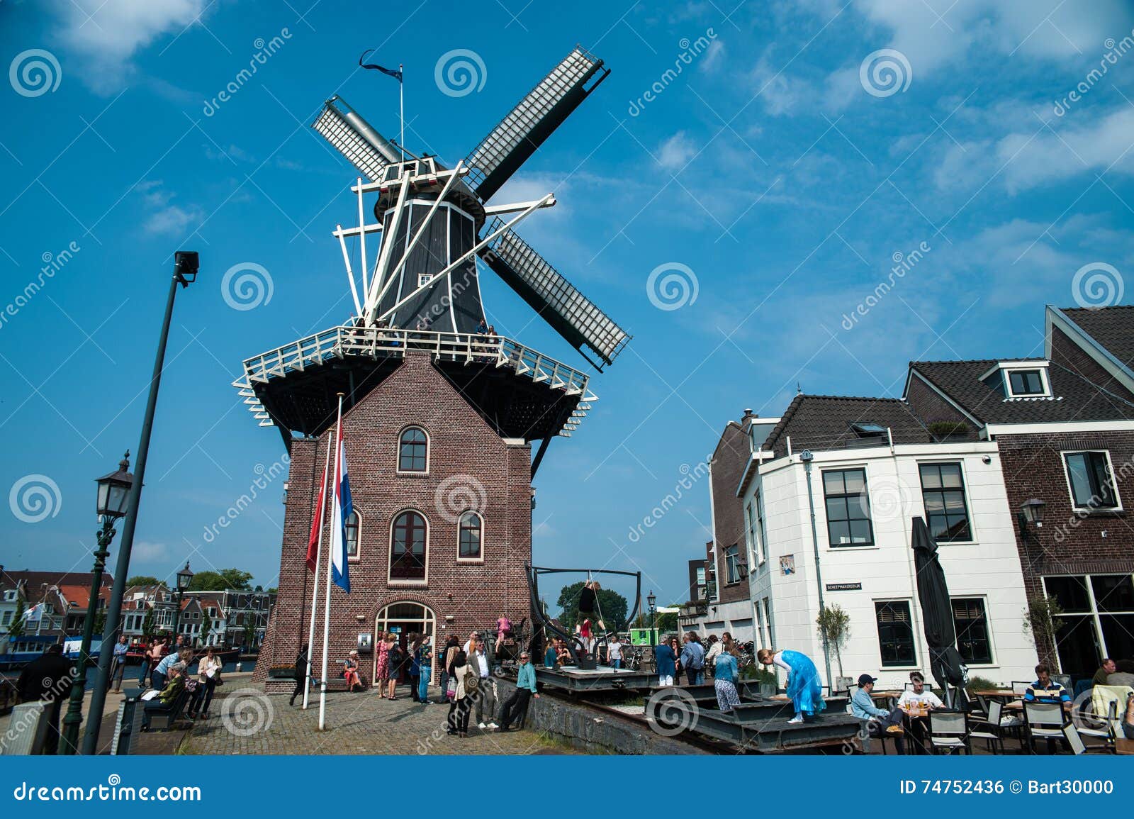 Dutch windmill Adriaan editorial photo. Image of travel - 74752436