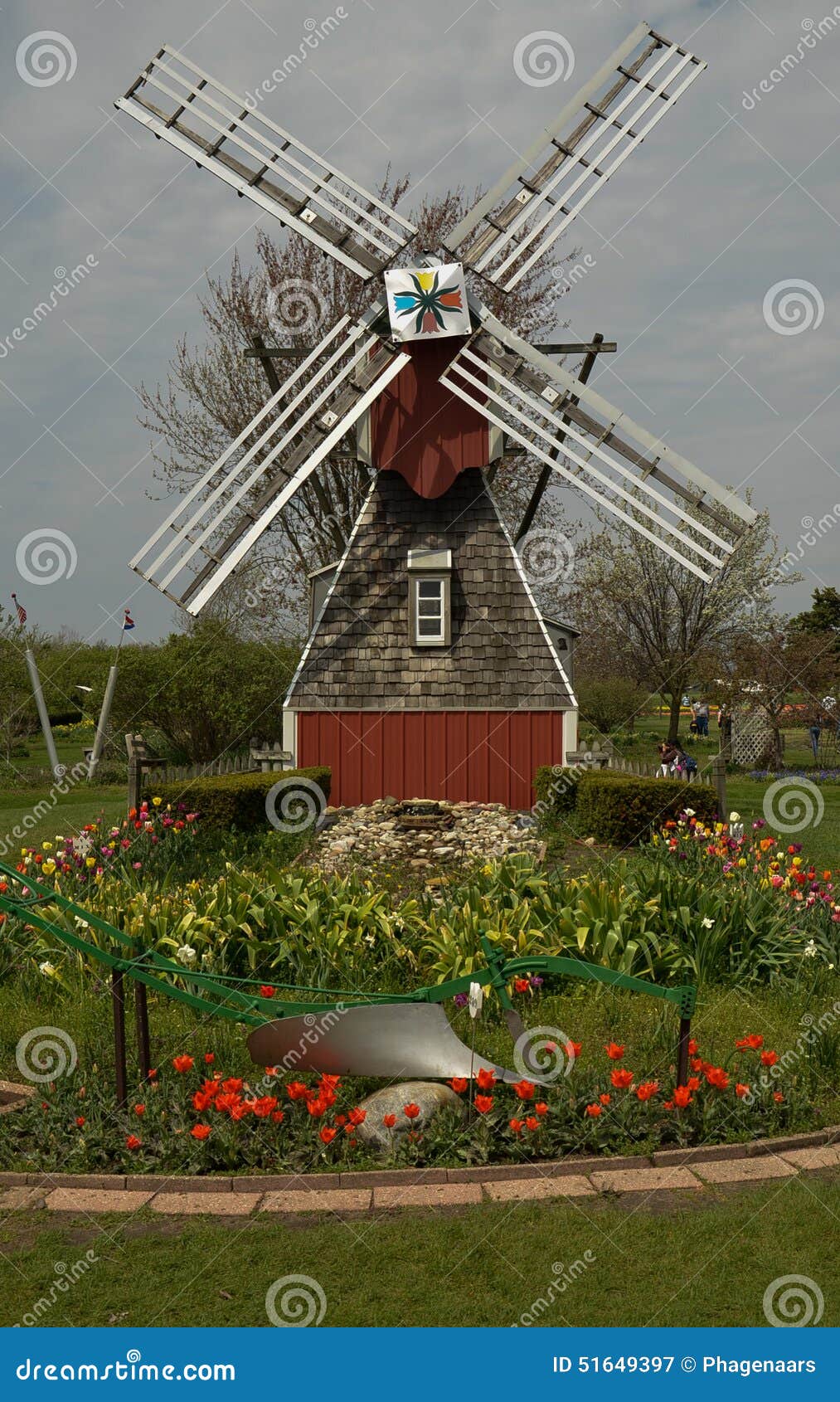 Dutch Windmill stock image. Image of windmill, michigan - 51649397