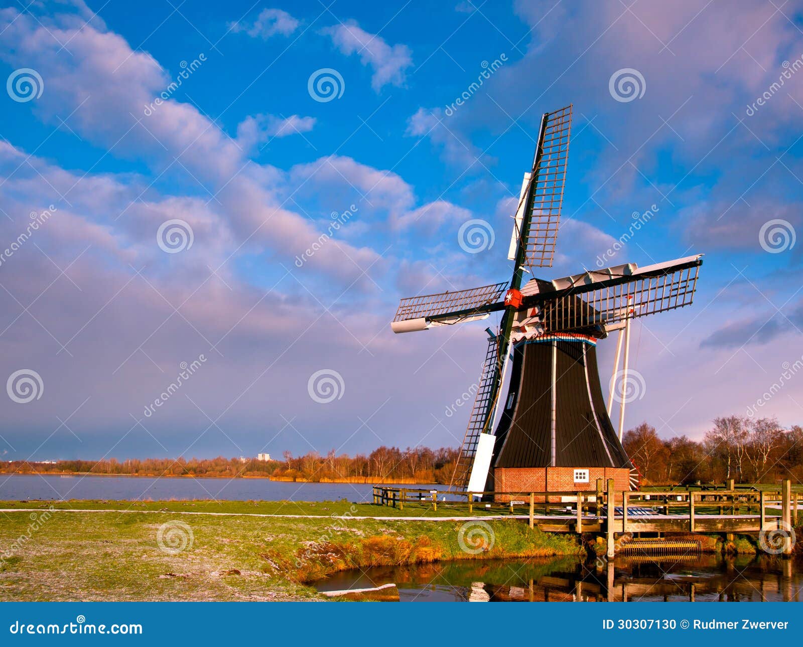Wind Mill Netherlands stock photo. Image of colour, holland - 30307130