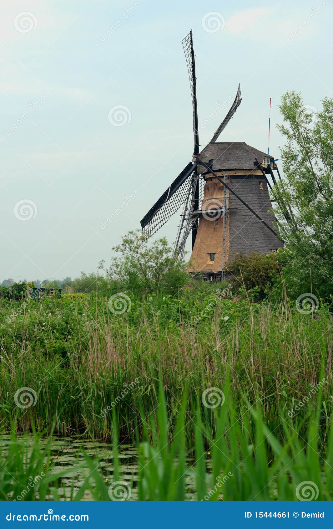 Dutch windmills stock image. Image of europe, generator - 15444661