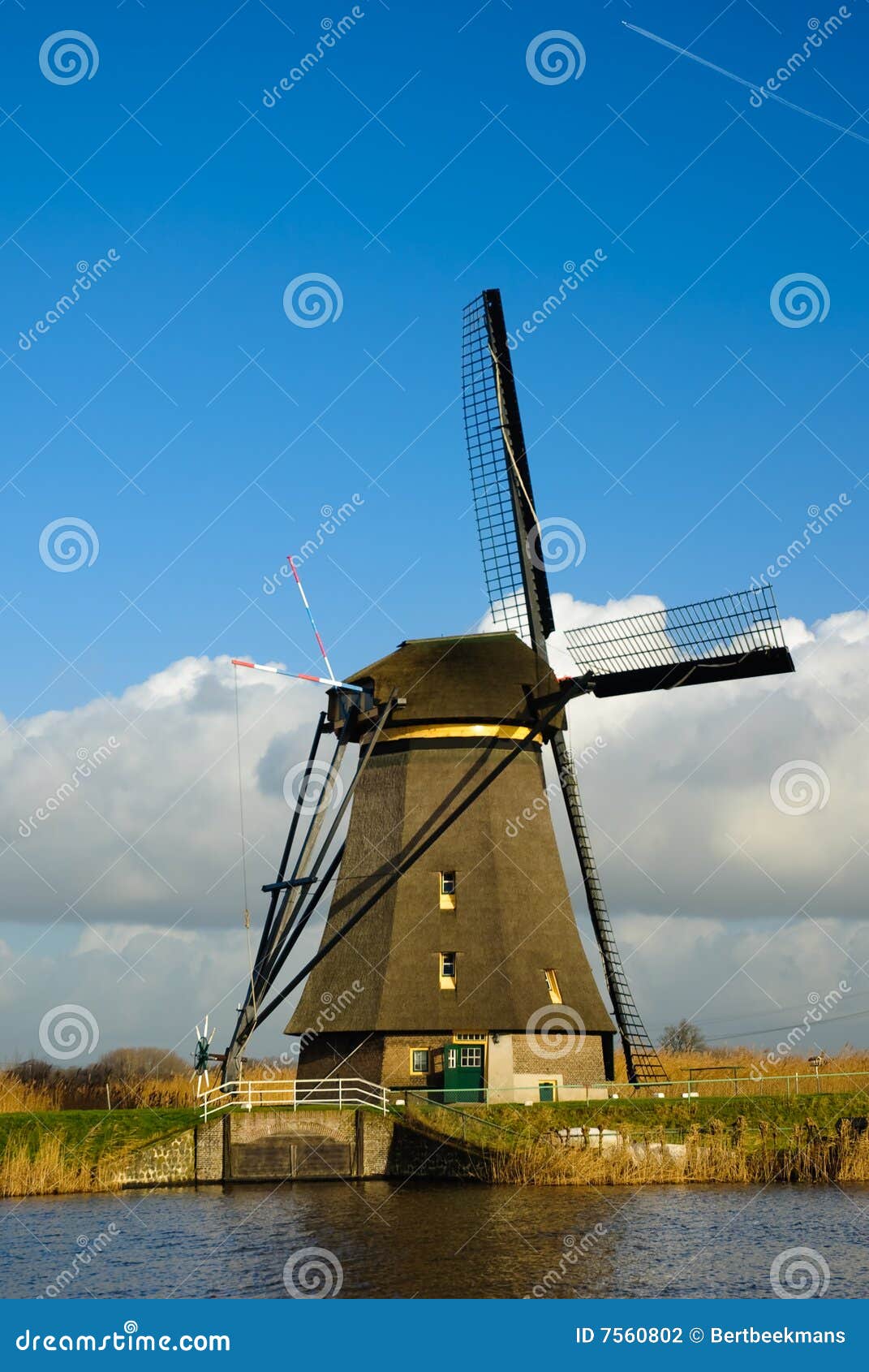 Dutch windmills stock photo. Image of heritage, retro - 7560802