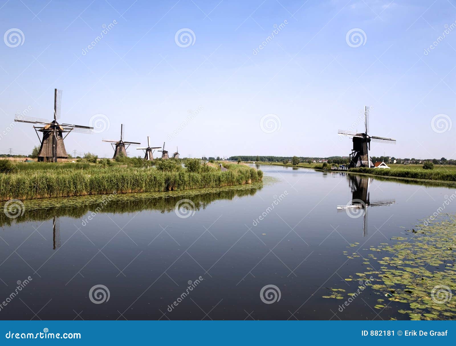 Dutch Windmills In Kinderdijk&qu Ot;, A Famous Village In The ...