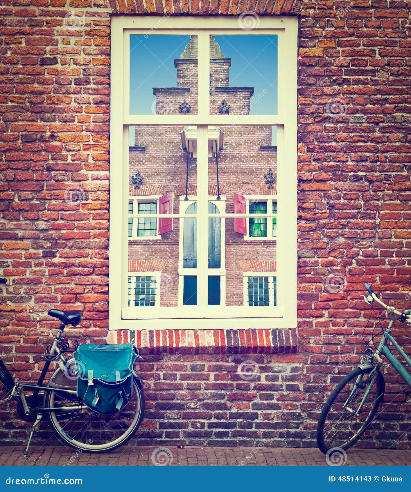 Dutch Window stock image. Image of architecture, brick - 48514143