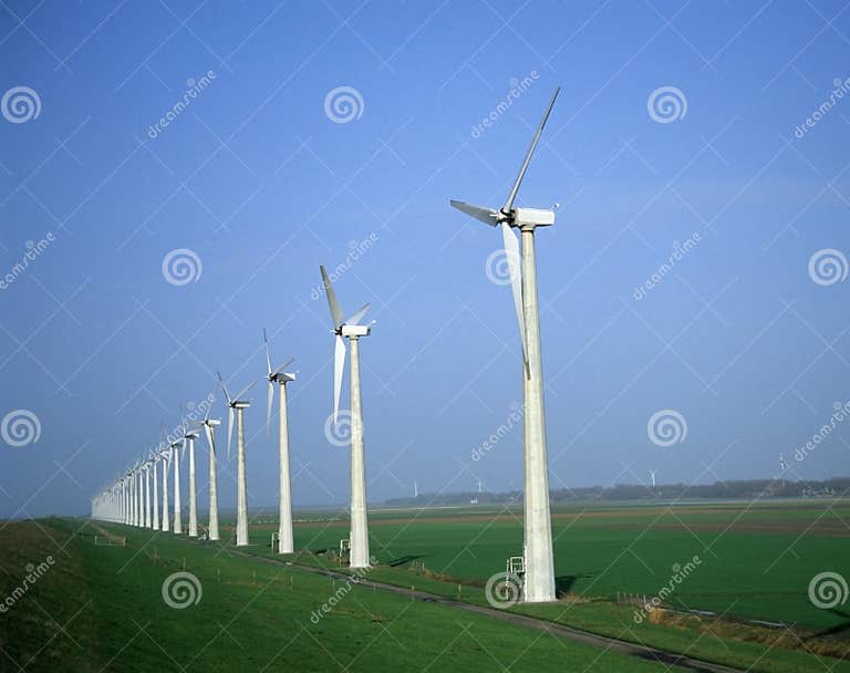 Dutch Windpark stock image. Image of mill, friendly, farm - 782497