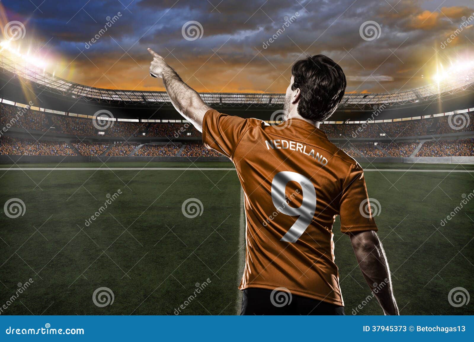 Dutchman soccer player stock image. Image of competition - 37945373