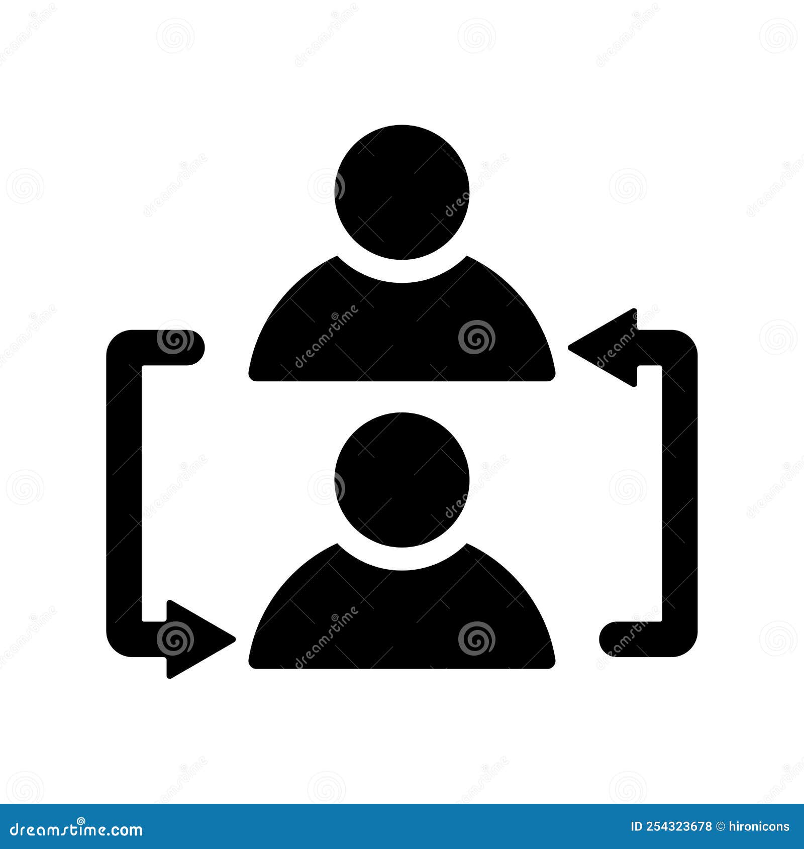 Duties, Transfer Icon. Black Vector Graphics Stock Illustration ...