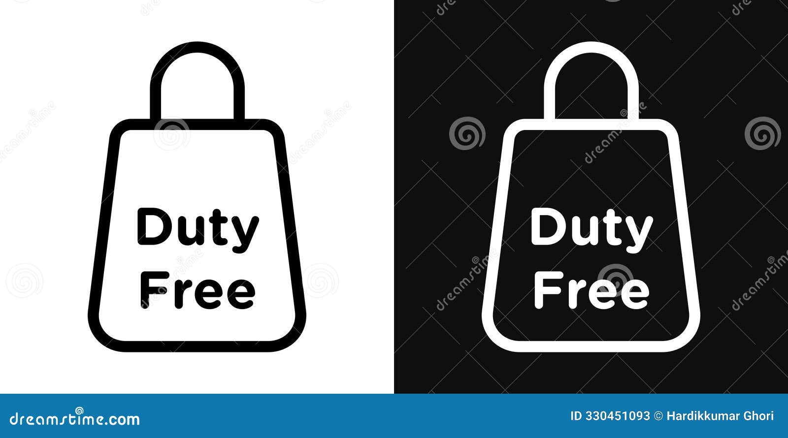 Duty free icon stock vector. Illustration of sign, pictogram - 330451093
