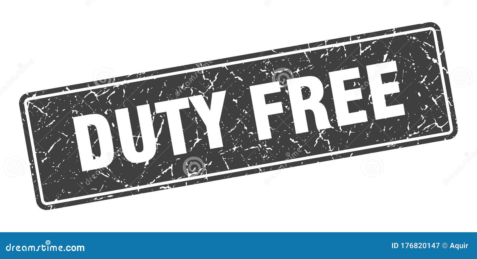 Duty Free Sign. Duty Free Grunge Stamp Stock Vector - Illustration of ...