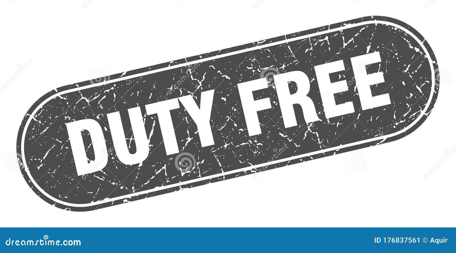 Duty Free Sign. Duty Free Grunge Stamp Stock Vector - Illustration of ...