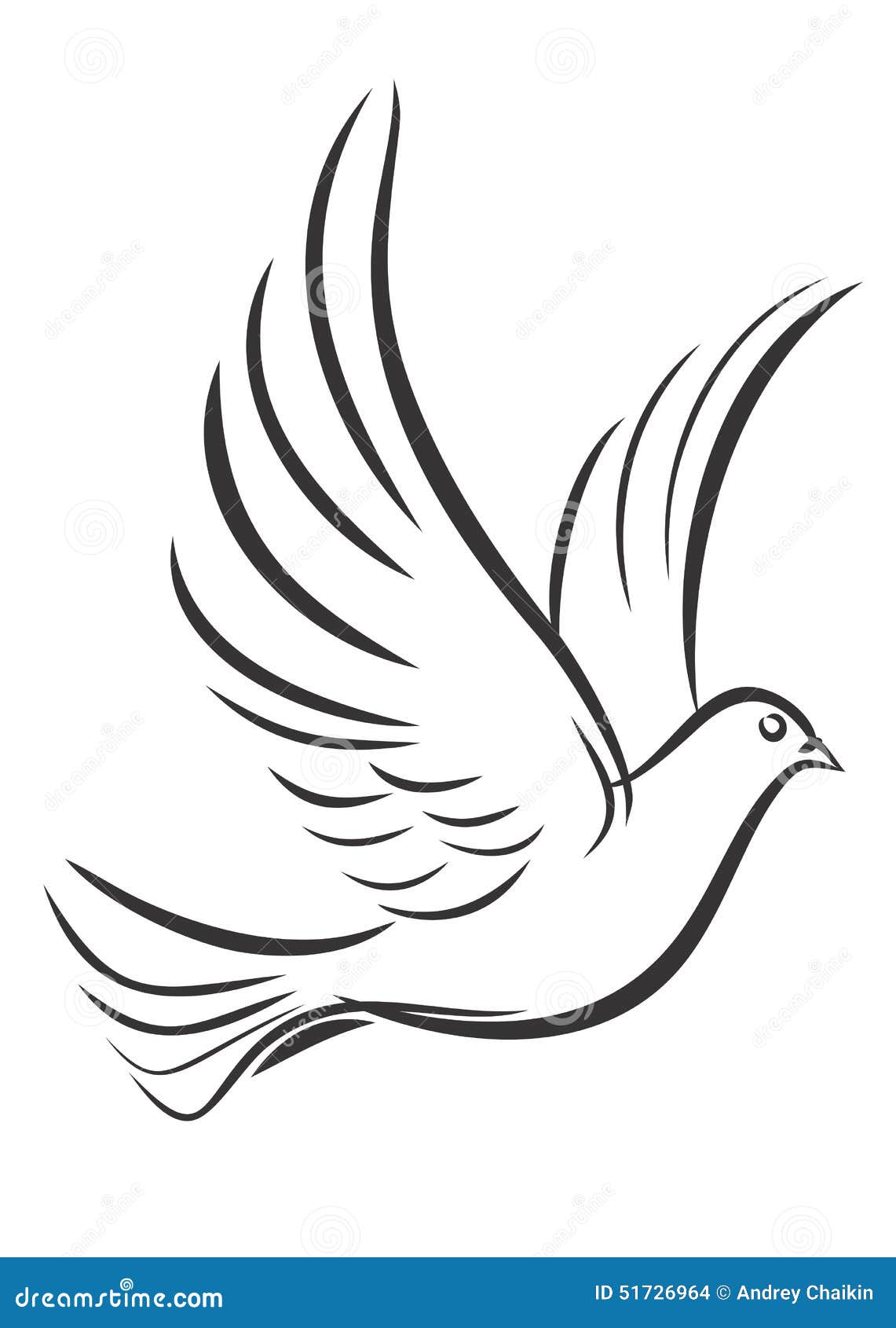 Duva i flyg vektor illustrationer. Illustration av illustration - 51726964