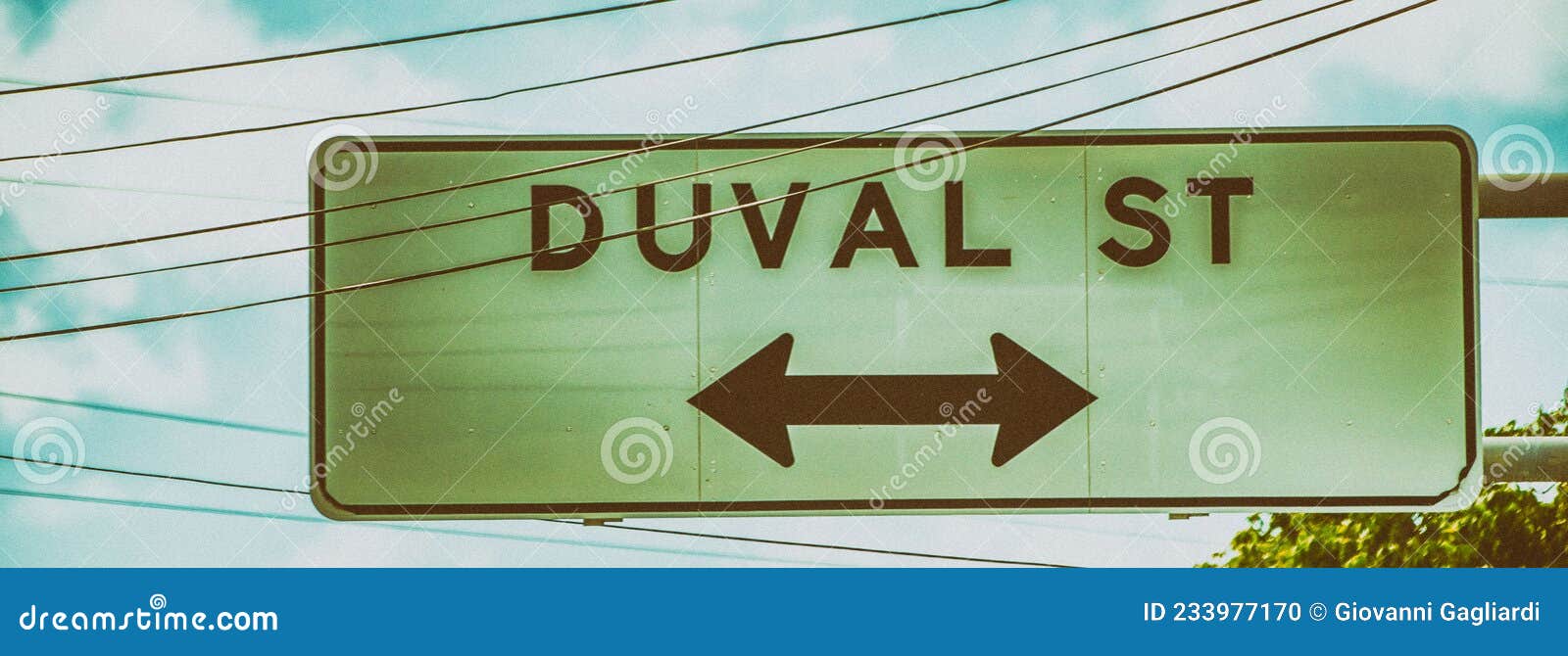 Duval Street Sign in Key West, Florida Stock Photo - Image of multiple ...