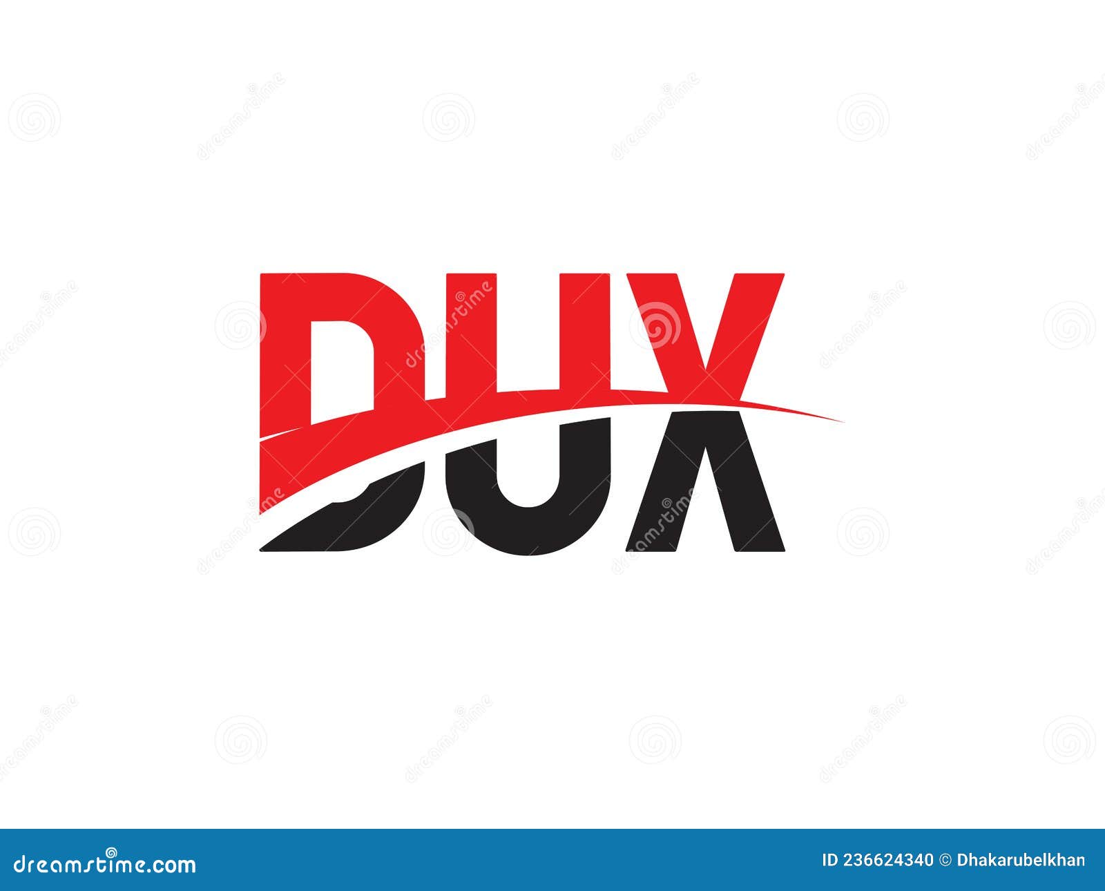 DUX Letter Initial Logo Design Vector Illustration Stock Vector ...