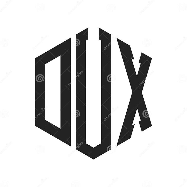 DUX Logo Design. Initial Letter DUX Monogram Logo Using Hexagon Shape ...