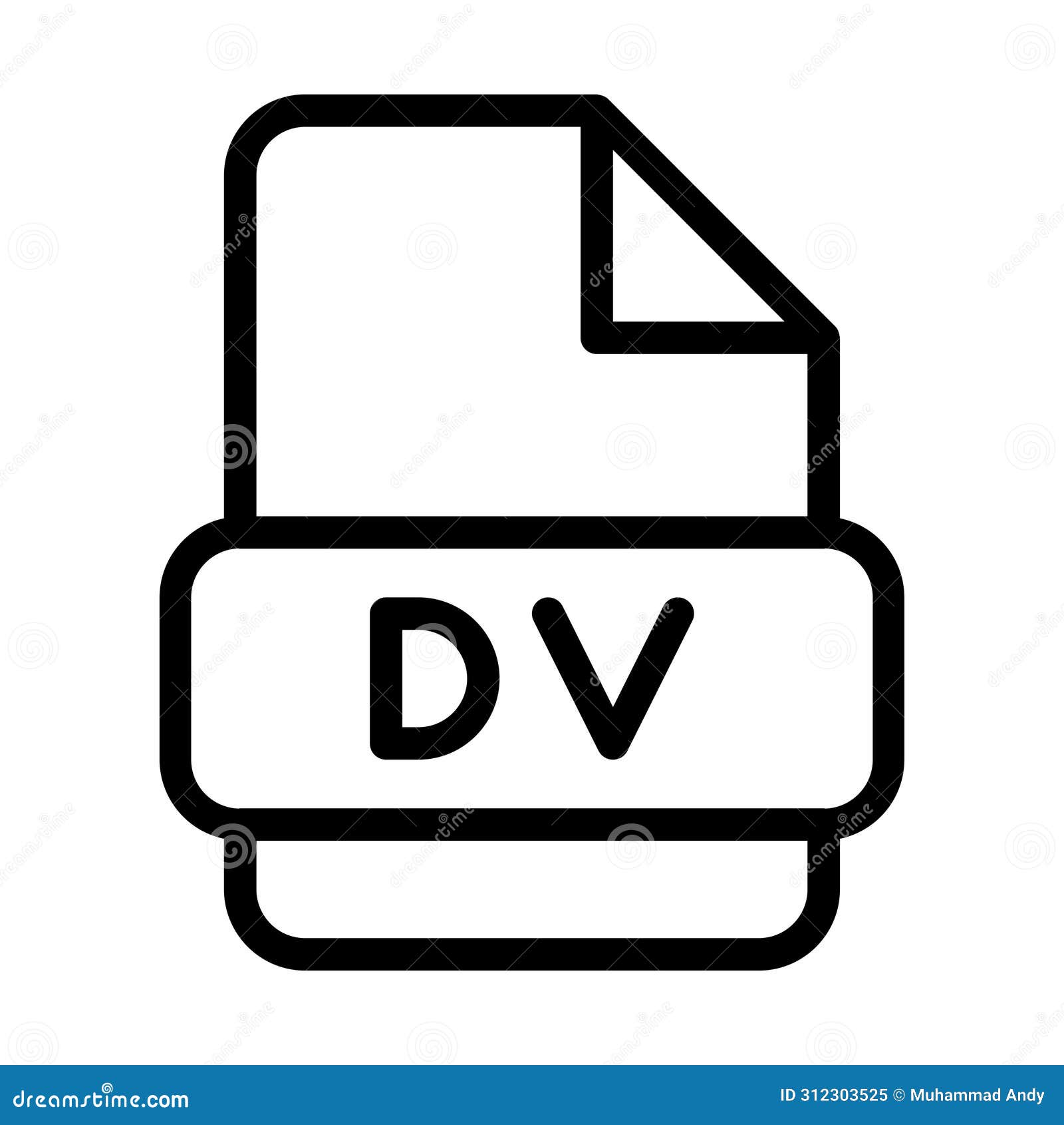 Dv File Icon. Type Files Sign Outline Symbol Design, Icons Format Type ...