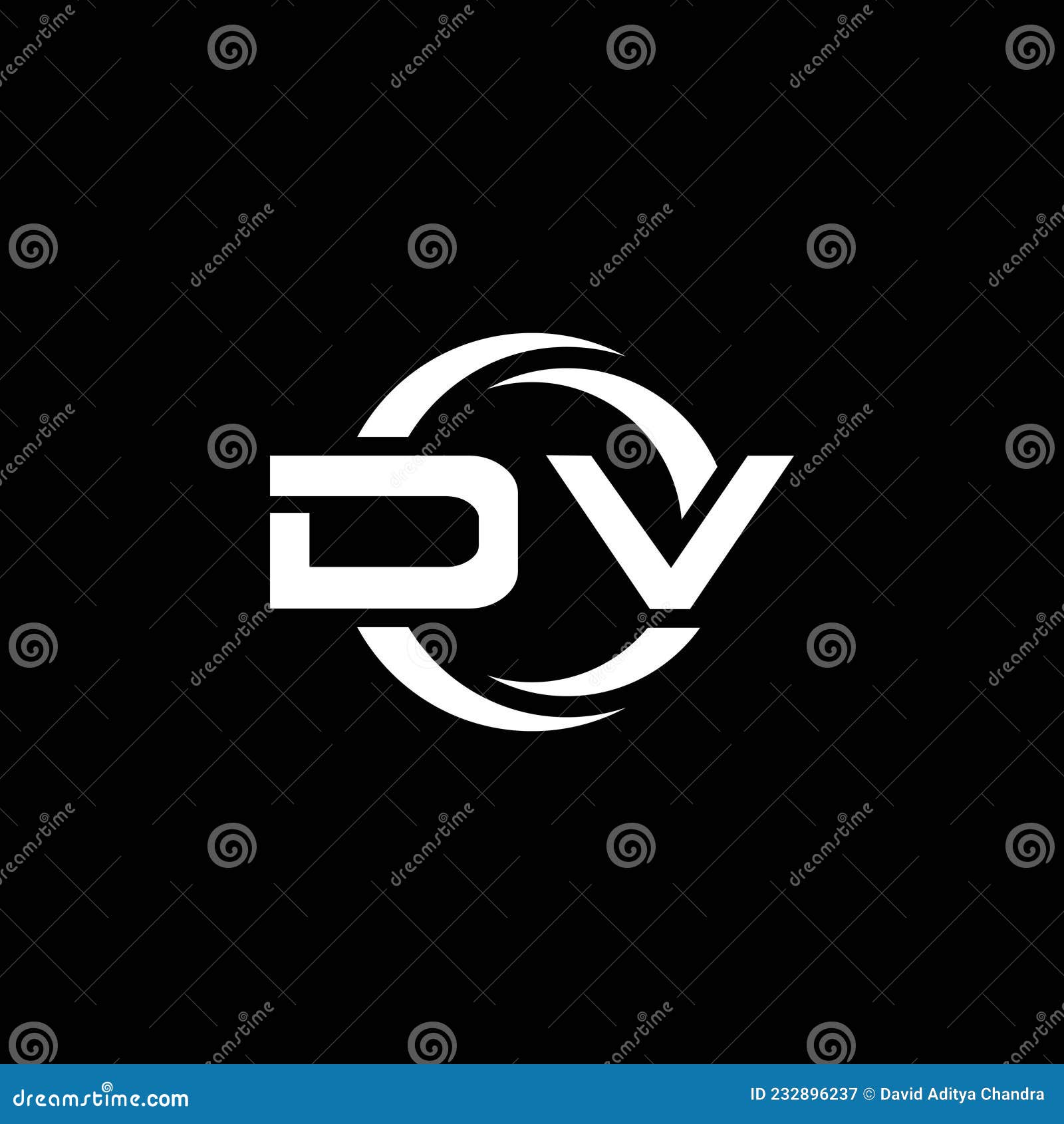 DV Logo Monogram Design Template Stock Vector - Illustration of iconic ...