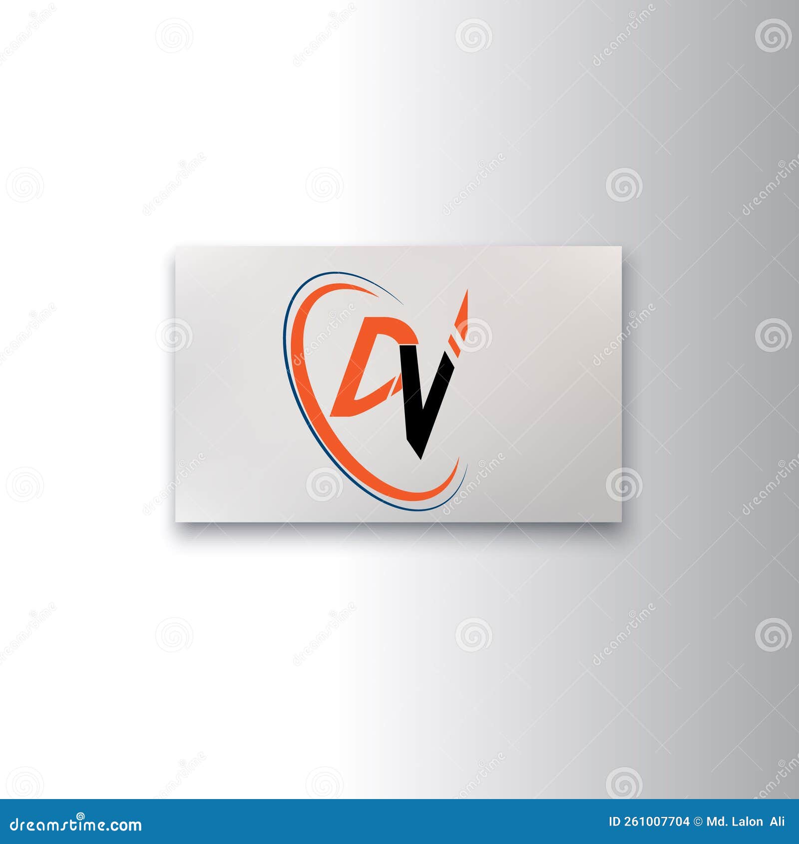 DV Text Logo Design stock vector. Illustration of cartoon - 261007704