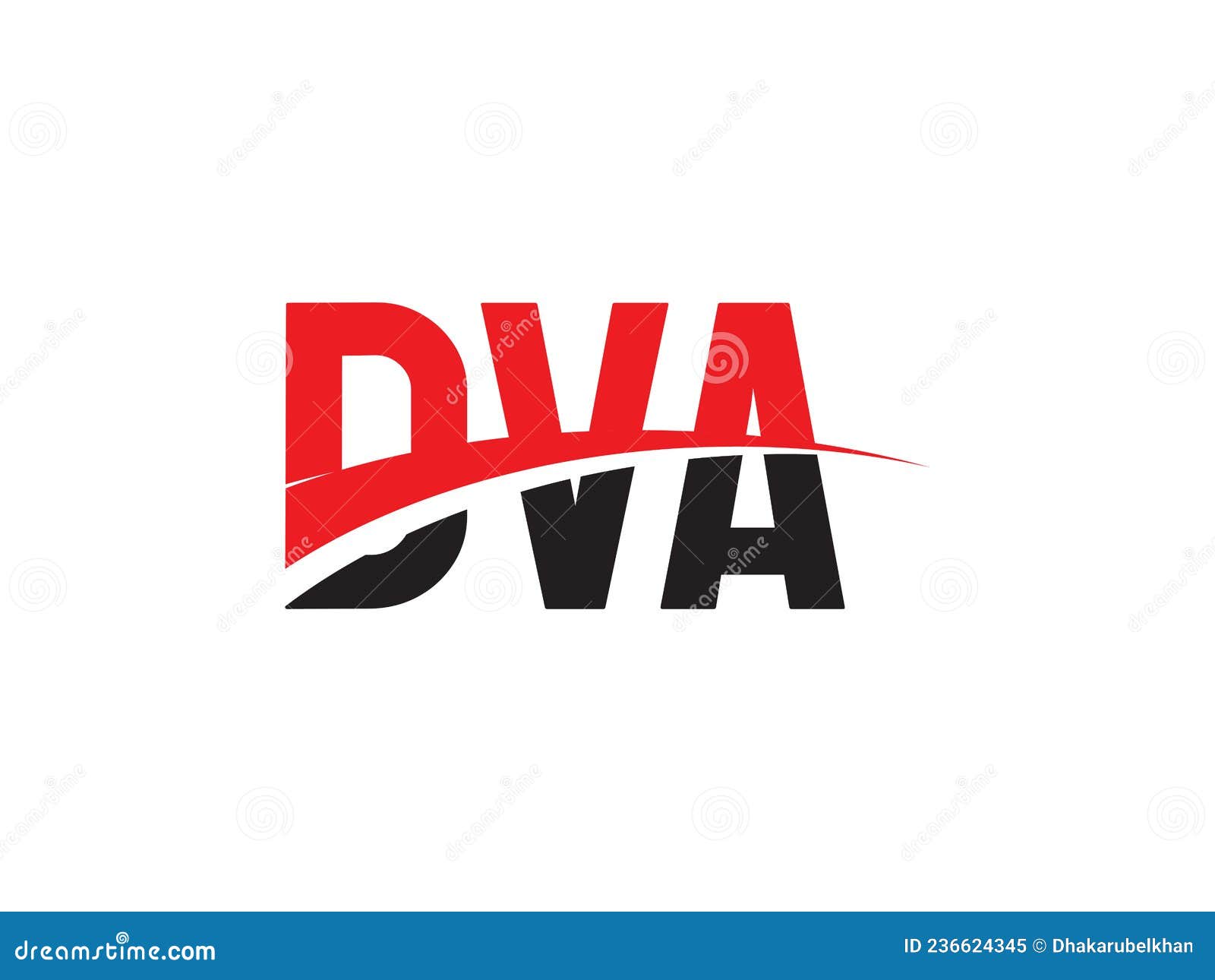DVA Letter Initial Logo Design Vector Illustration Stock Vector ...