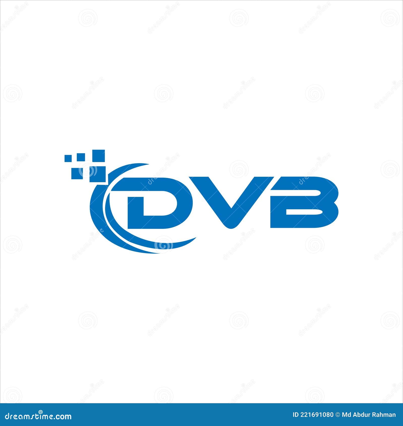 DVB Letter Logo Design on White Background. DVB Creative Initials ...