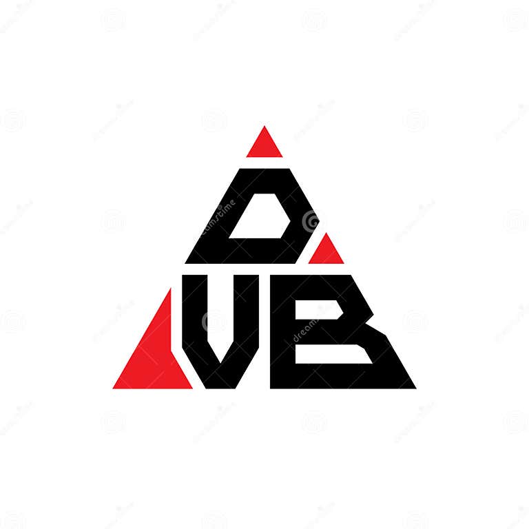 DVB Triangle Letter Logo Design with Triangle Shape. DVB Triangle Logo ...