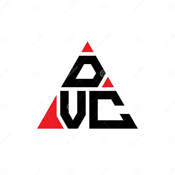 DVC Triangle Letter Logo Design with Triangle Shape. DVC Triangle Logo ...
