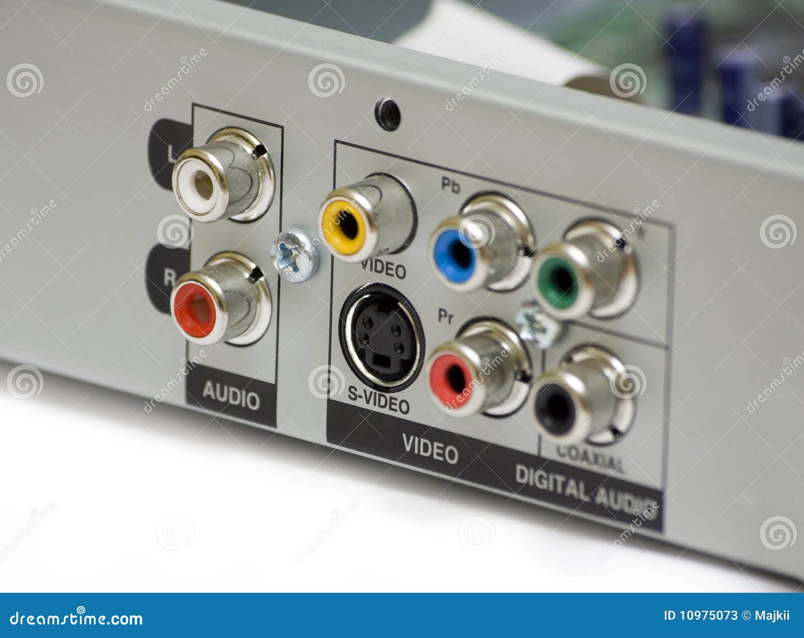 DVD back panel stock image. Image of green, rear, electronics - 10975073