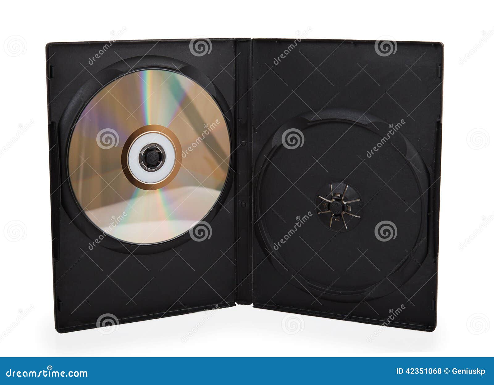 Dvd in black case stock photo. Image of book, compact - 42351068