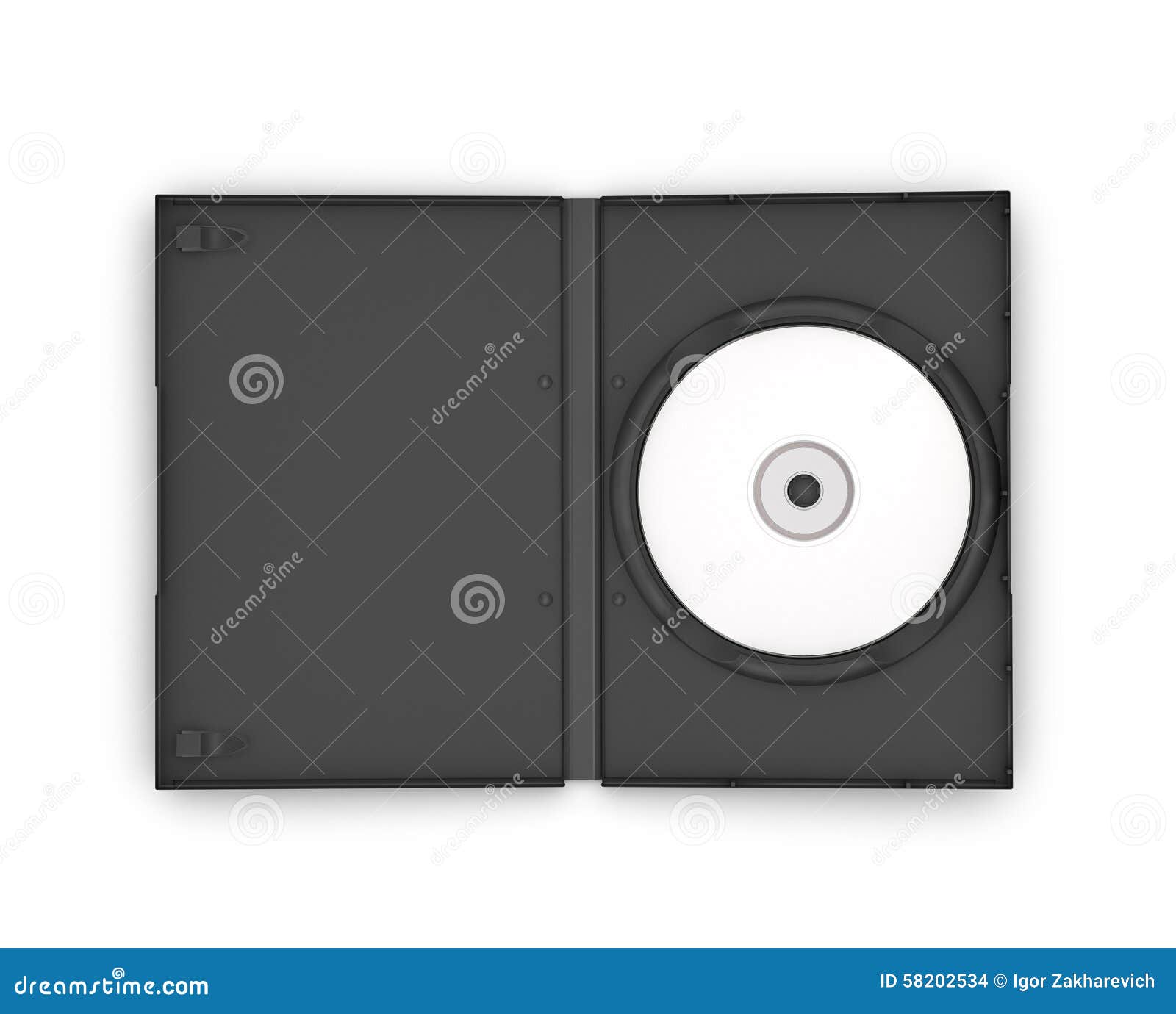 DVD Box with disc, stock photo. Image of reflection, information - 58202534