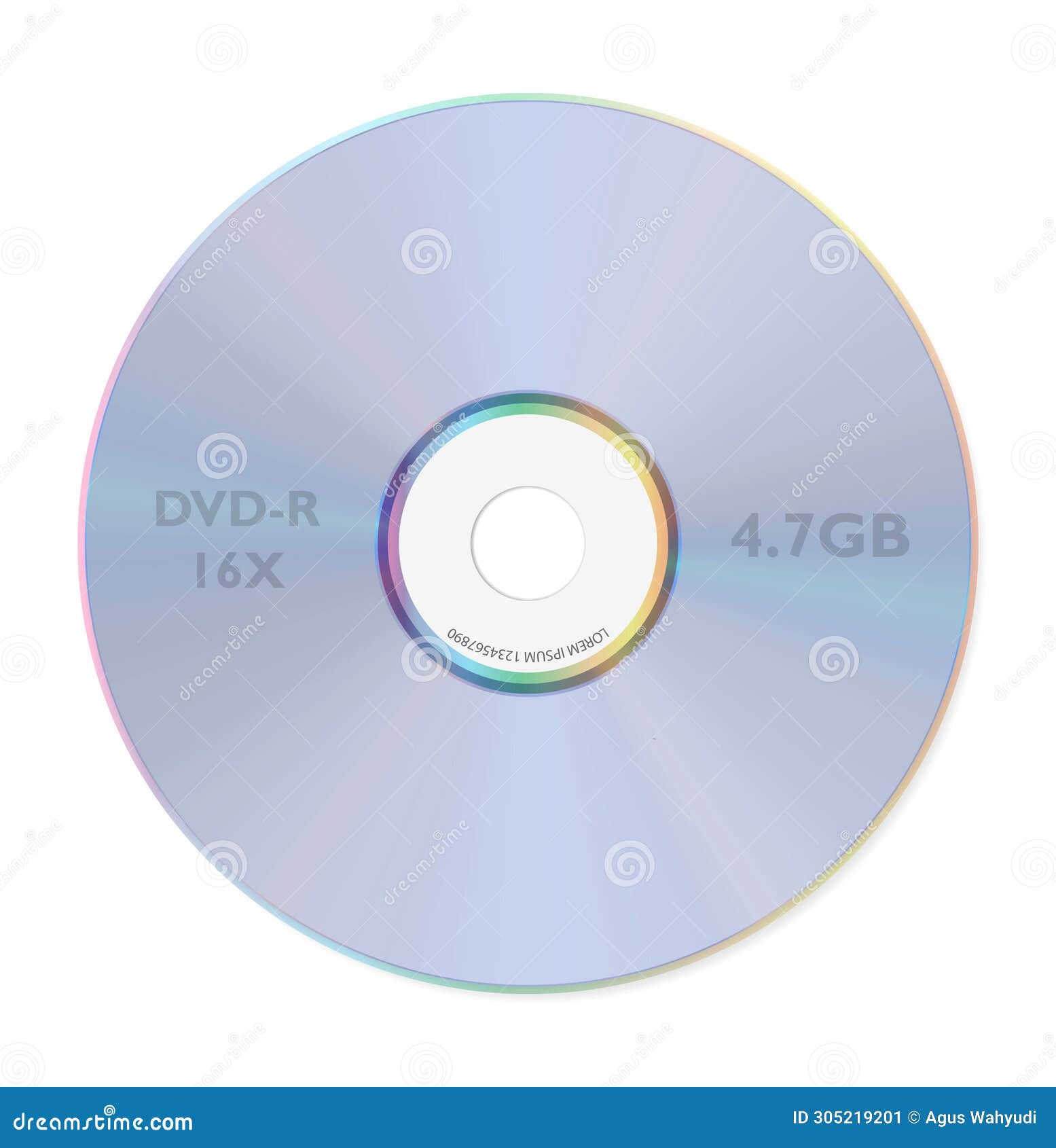 Super Realistic DVD Disc Isolated. 3D Render. Stock Illustration ...