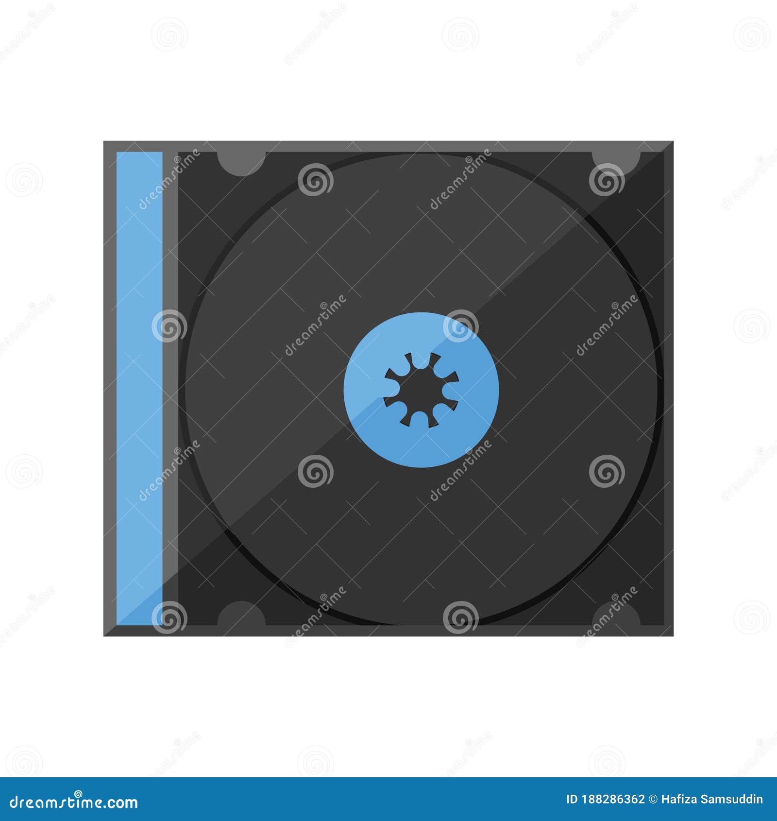 Dvd in Case. Vector Illustration Decorative Design Stock Vector ...