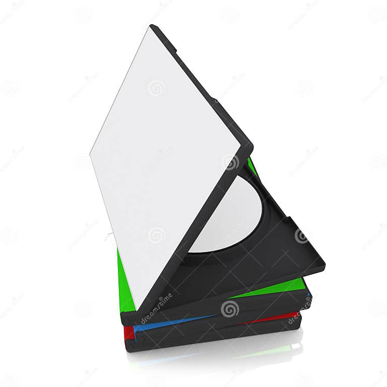 DVD Cases stock illustration. Illustration of render, blank - 2742612