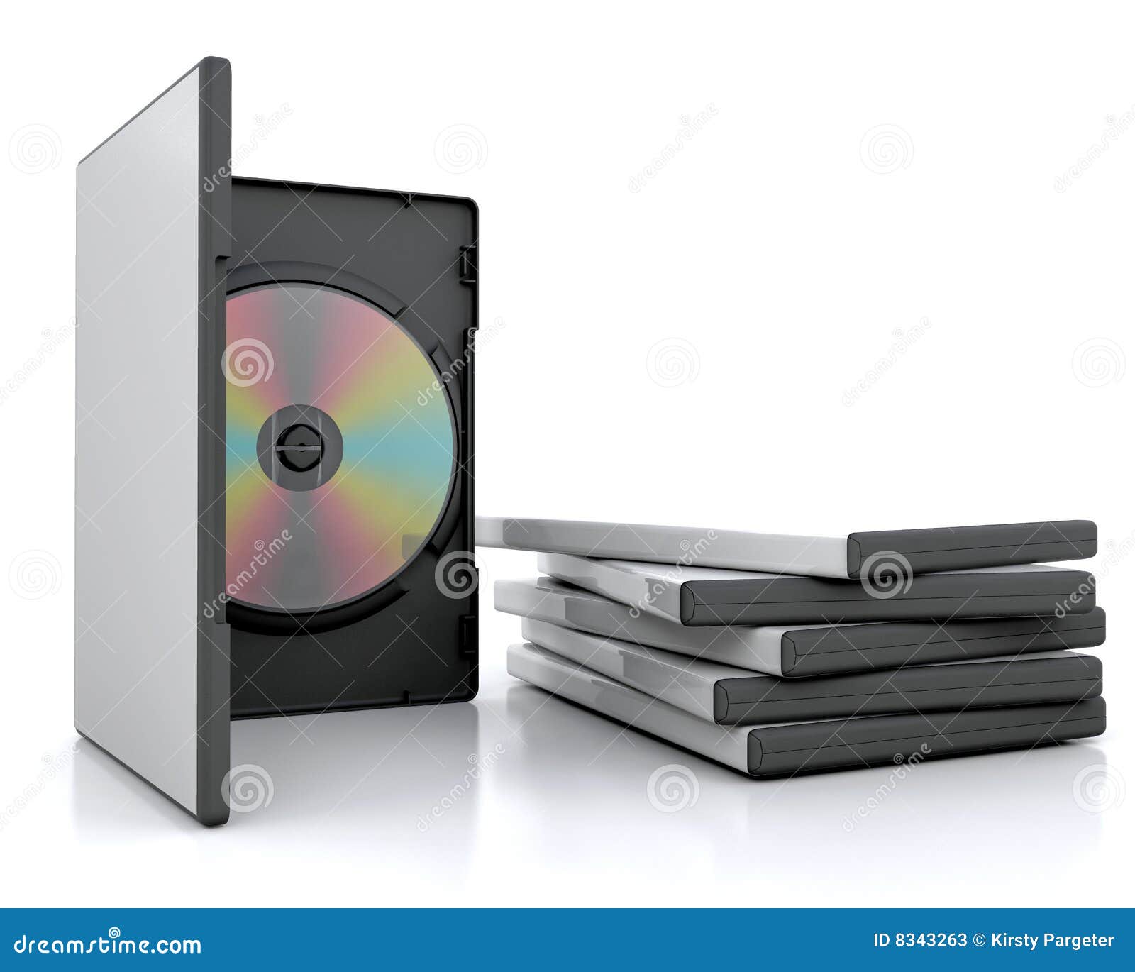 Dvd cases stock illustration. Illustration of cases, packaging - 8343263