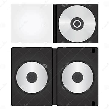 Dvd and cd box vector stock vector. Illustration of brochure - 5322187