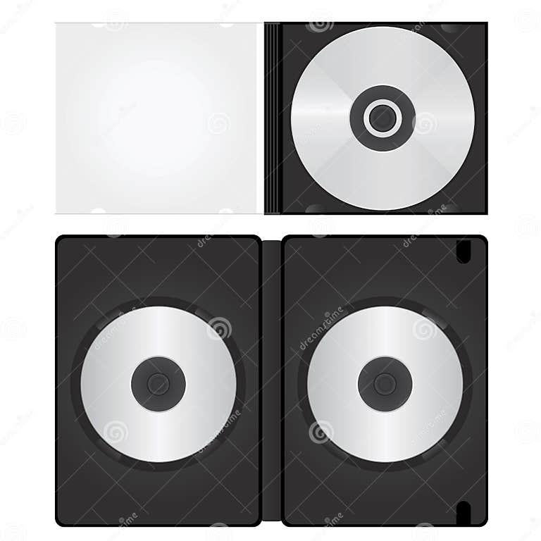 Dvd and cd box vector stock vector. Illustration of brochure - 5322187