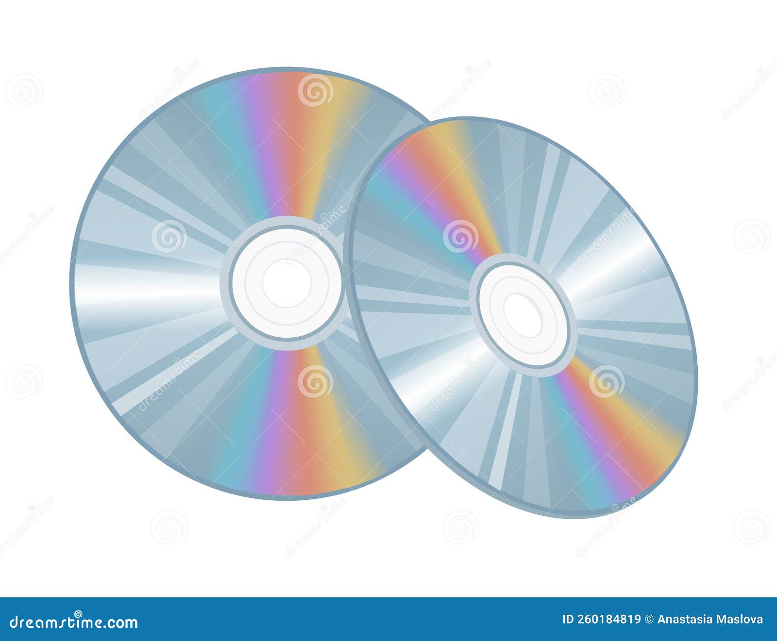 DVD or CD Disc Digital Technology Data Storage Vector Illustration ...