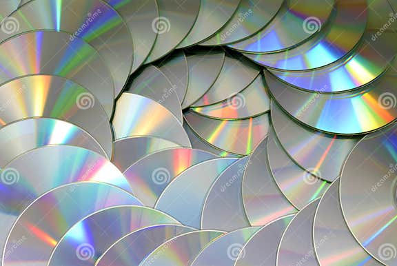 DVD CD Disc Pile Technology Background Texture Pattern Stock Photo ...