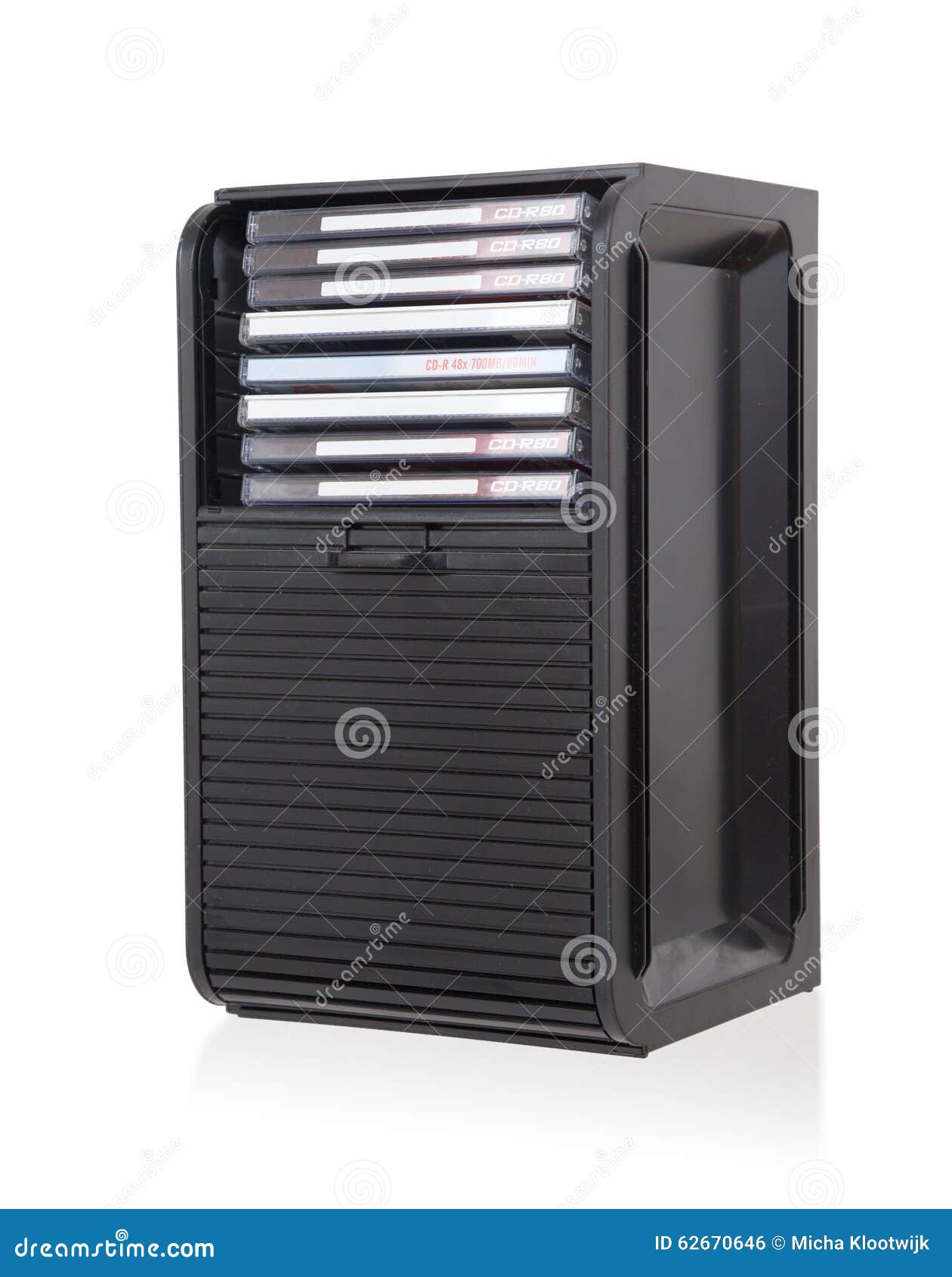 DVD or CD disc rack stock photo. Image of color, black - 62670646